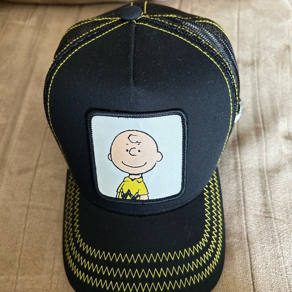 Accessories | Black And Yellow Charlie Brown Cap | Poshmark